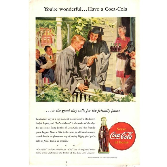 Coca Cola | Wall Decor | 946 Cocacola Youre Wonderful Have A Cocacola ...